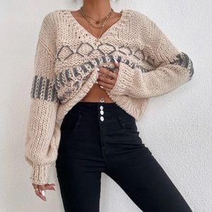Sweaters | Boho Knit Sweater | Poshmark